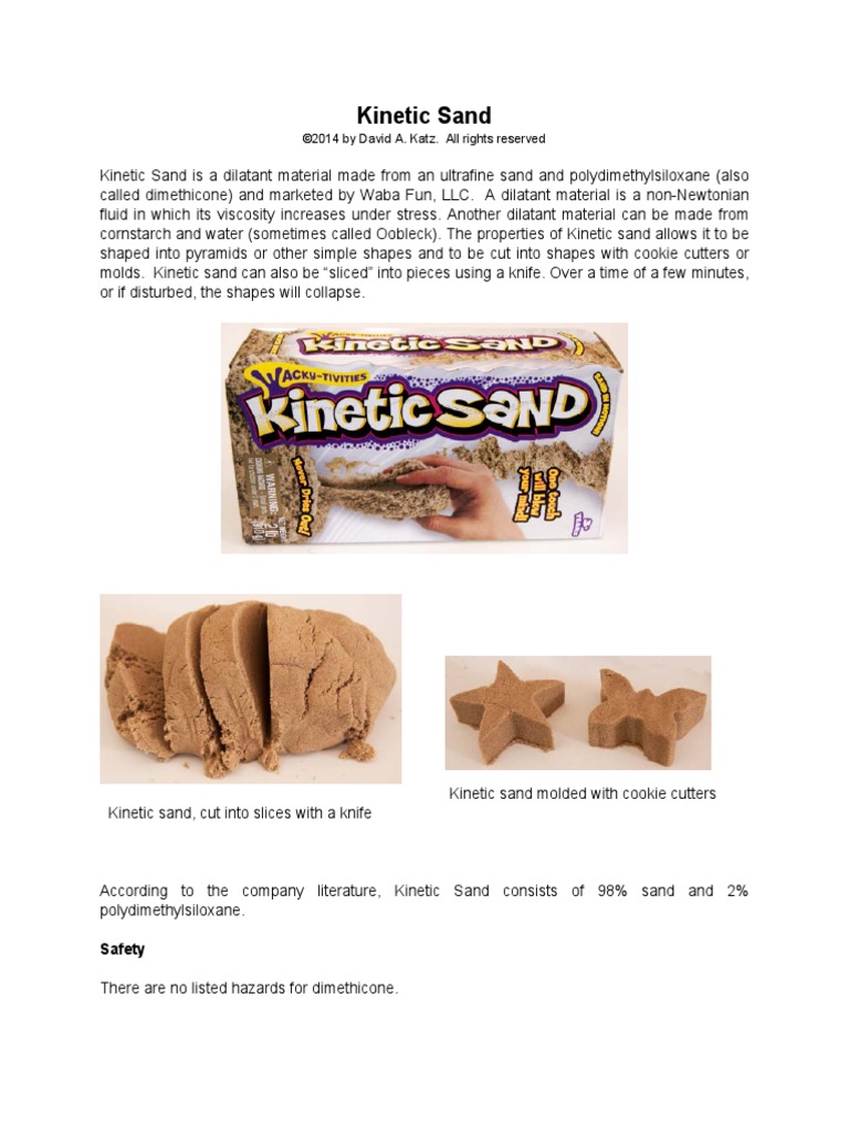 Kinetic Sand | PDF | Sand | Materials