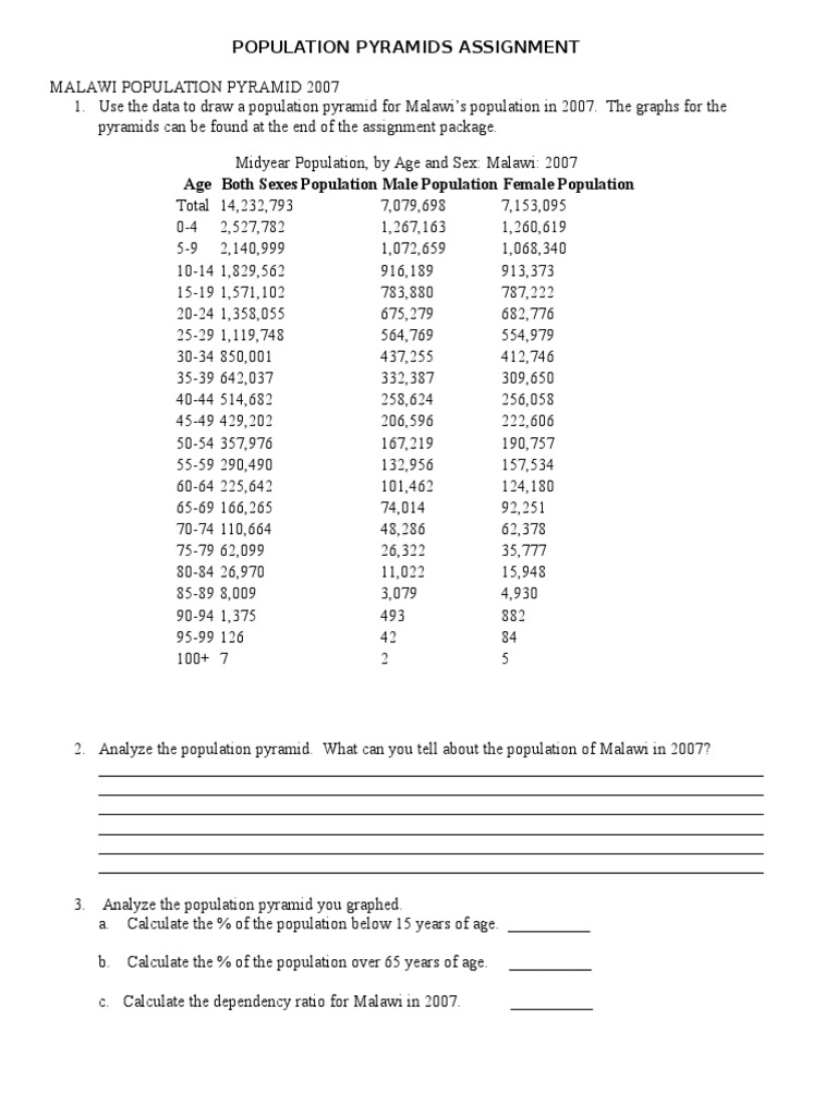 2017 APHG Population Pyramid Assignment | PDF | Business