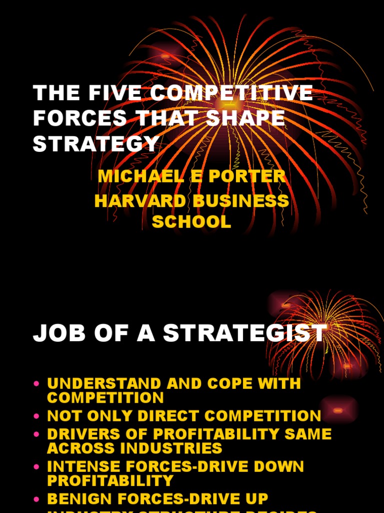 The Five Competitive Forces That Shape Strategy | PDF | Business ...