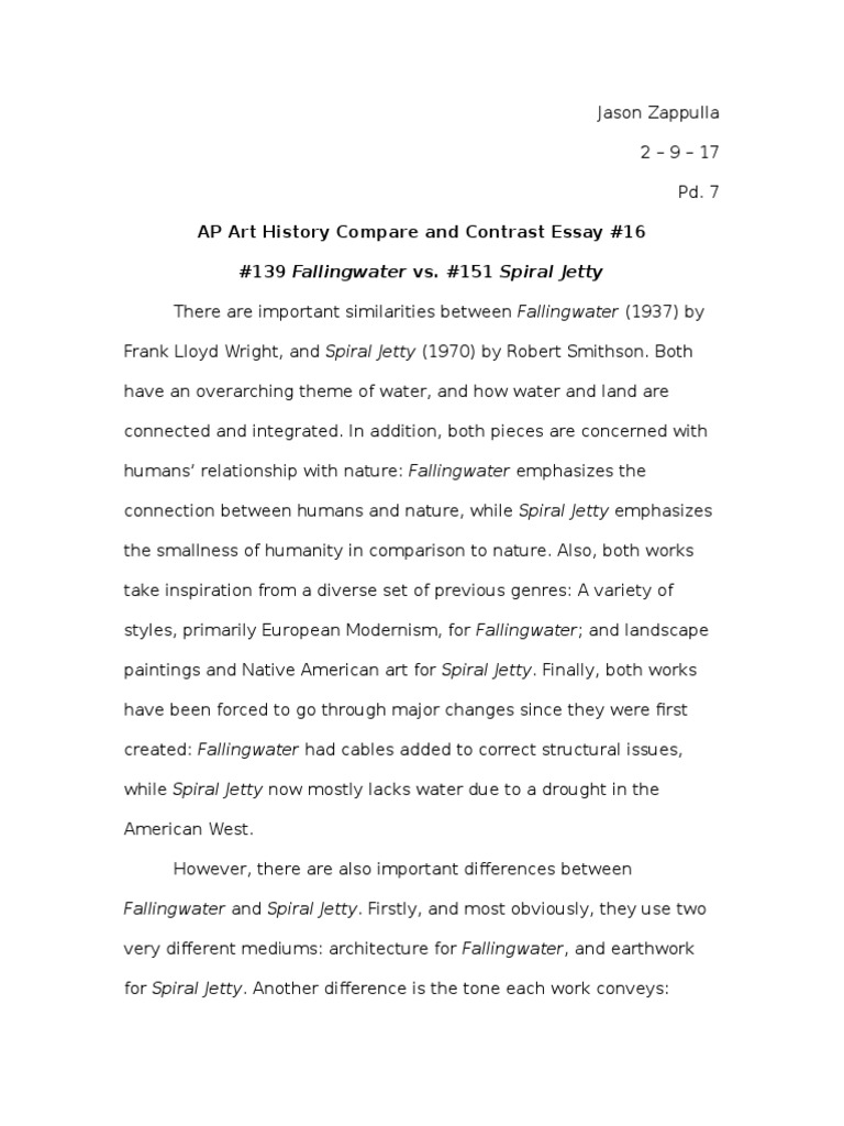 Ap Art History Compare and Contrast Essay 16 | PDF