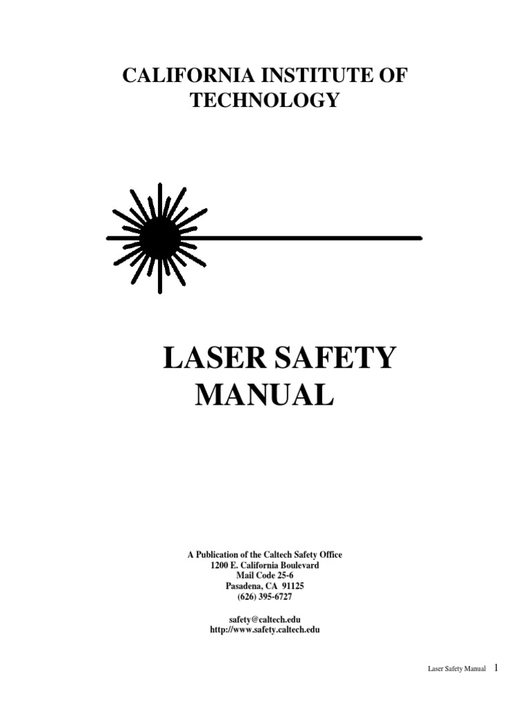 64-Laser Safety Manual | PDF | Laser | Ultraviolet