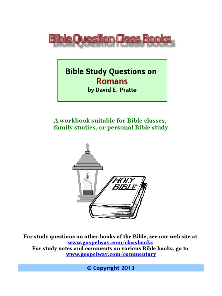 Romans Questions | PDF | Justification (Theology) | Epistle To The Romans