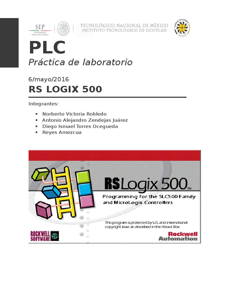 Programación de PLC en RS Logix 500 | PDF | Informática | Ingeniería Informática