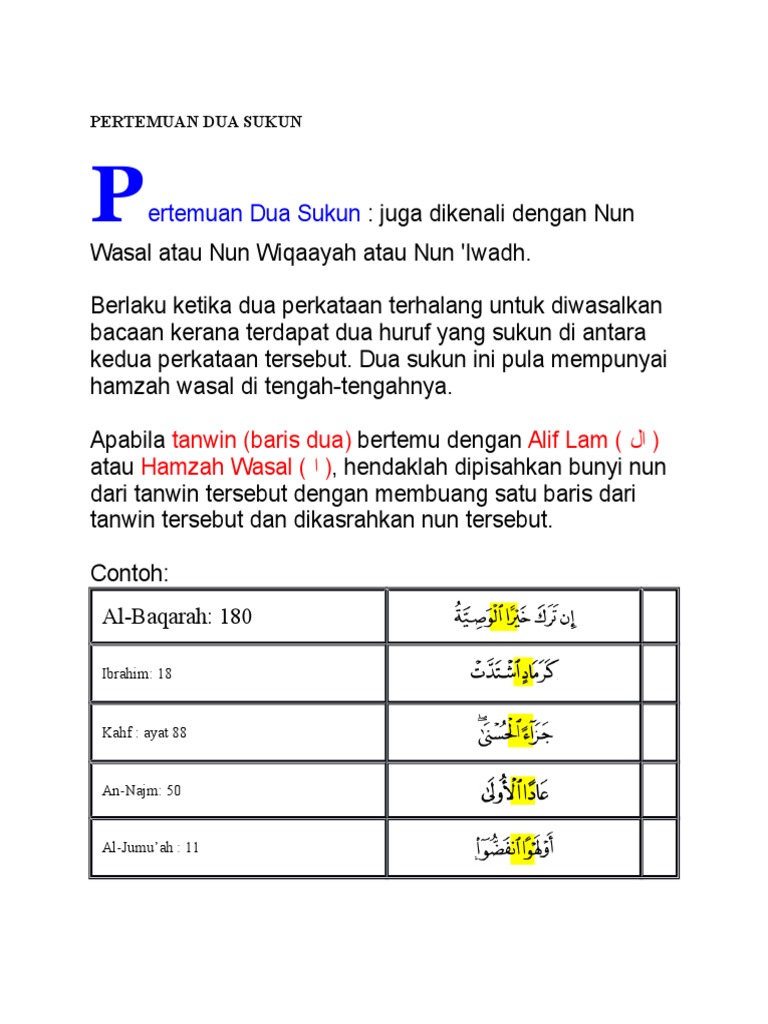 Pertemuan Dua Sukun | PDF