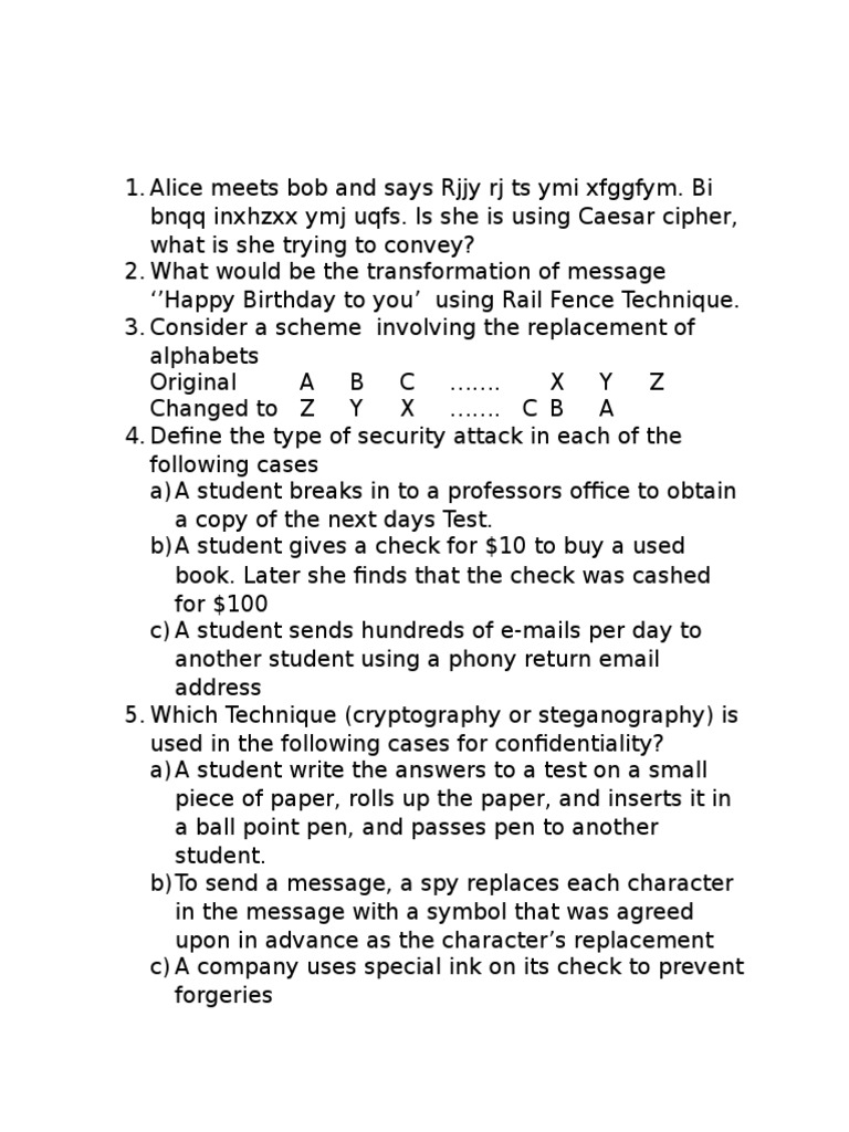 Ccns Assignment 1 | PDF | Cryptography | Encryption