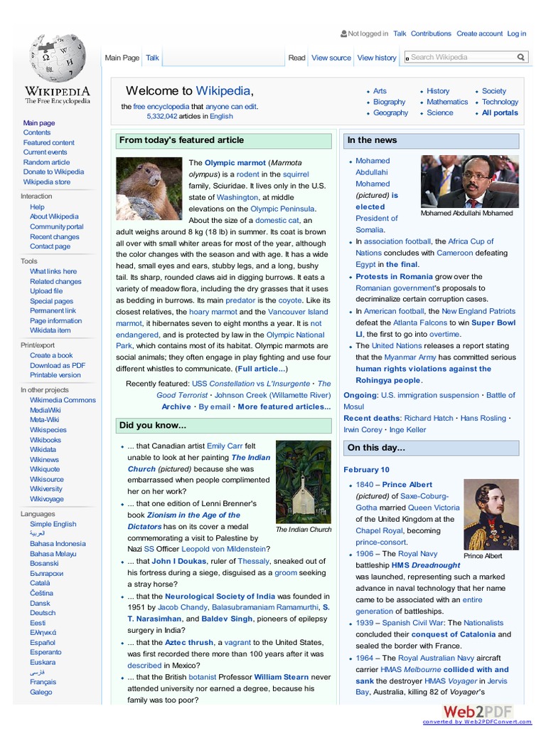 En Wikipedia Org | Download Free PDF | Wikipedia
