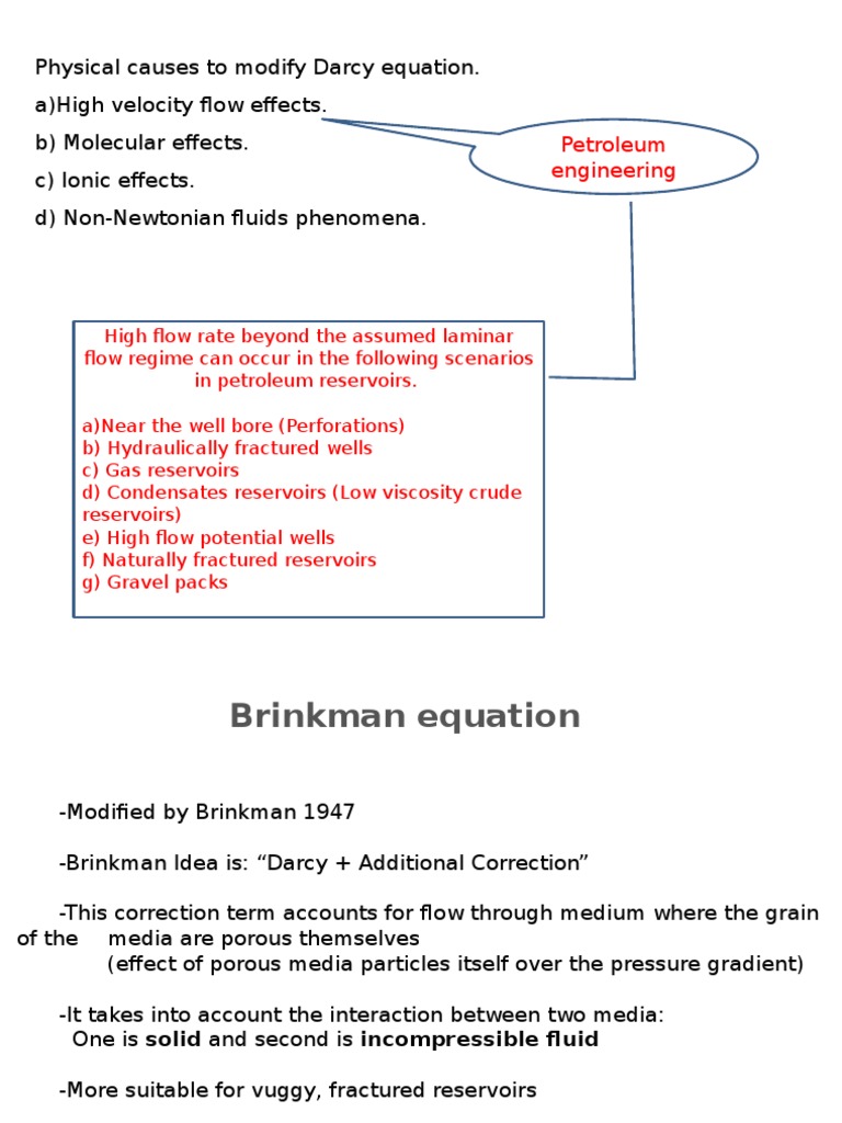 Brinkman Equation | Fluid Dynamics | Viscosity