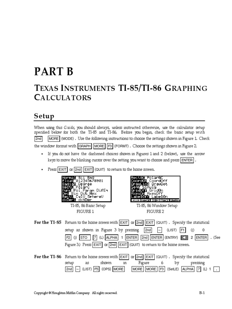Texas Ti 85 Users Manual 390373 PDF | PDF | Function (Mathematics ...