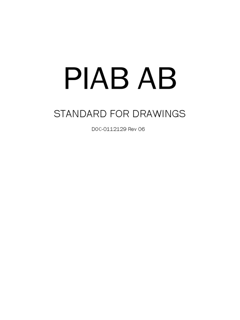 r06 Piab Standard For Drawing | PDF | Engineering Tolerance | Industries