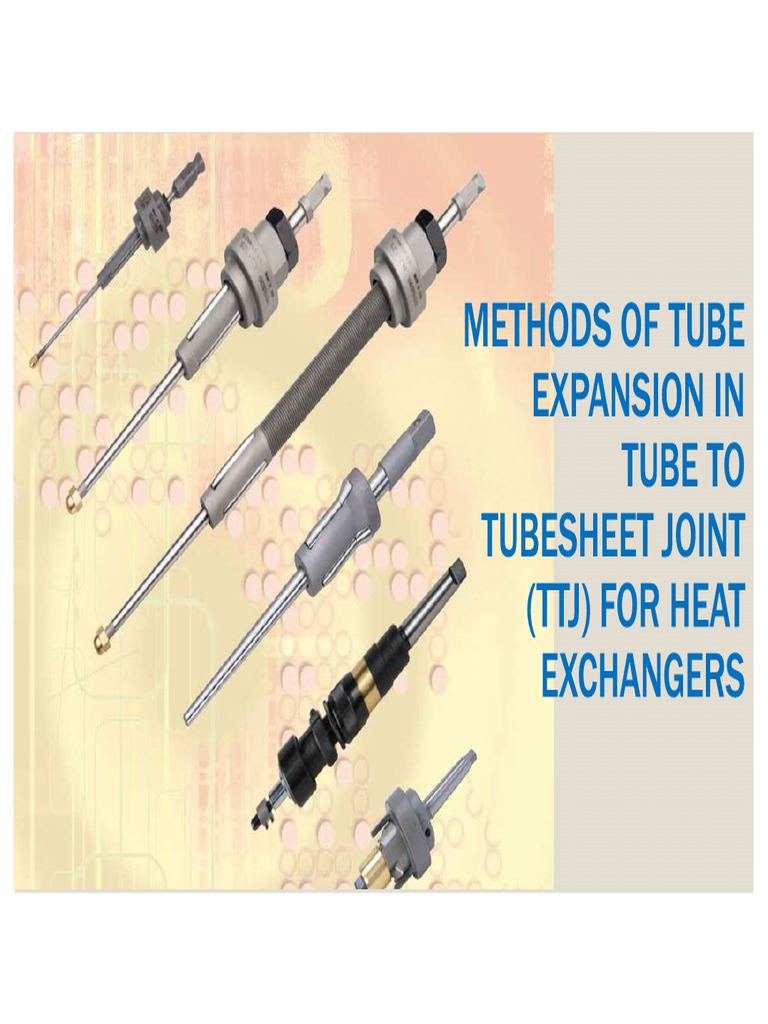 Methods of Tube Expansion in Tube To Tub | PDF | Explosive Material ...