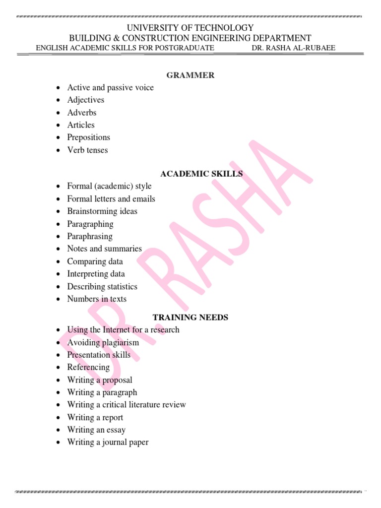 Syllabus and Training | PDF