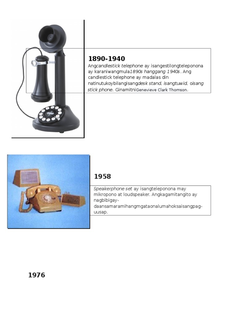Ebolusyon NG Telepono AP | PDF