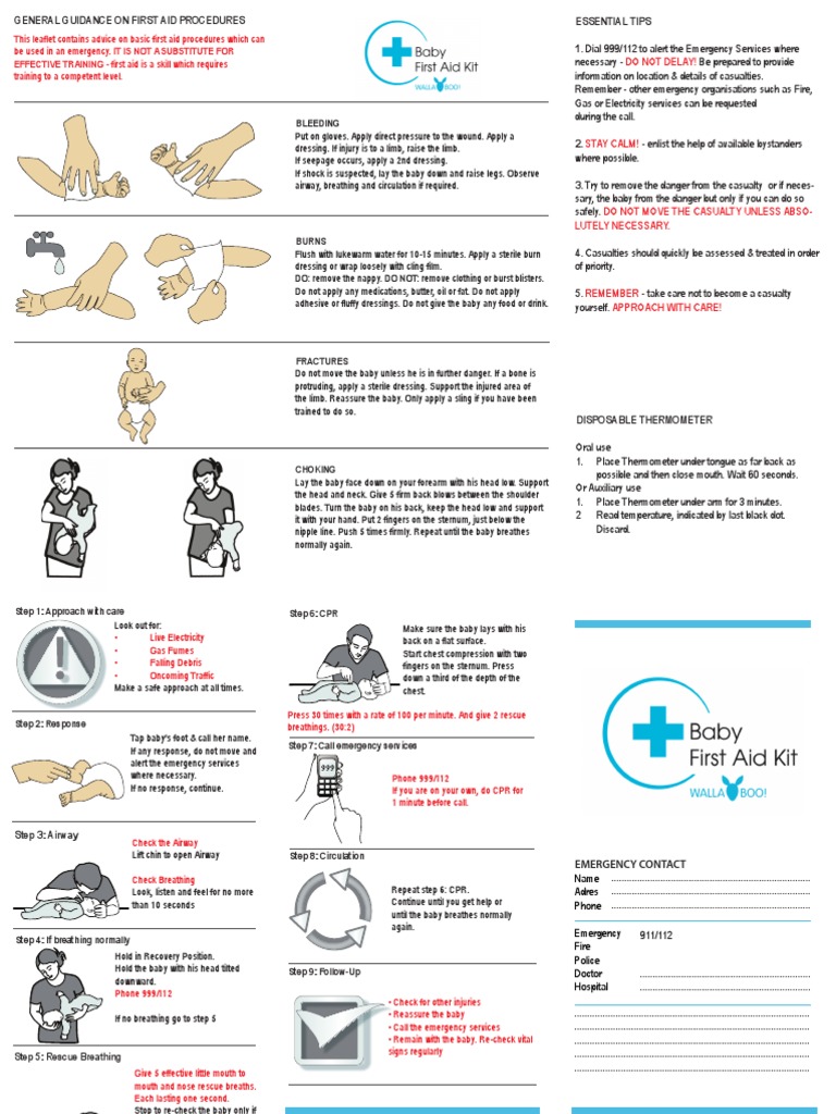 Baby First Aid Kit | Download Free PDF | First Aid | Cardiopulmonary ...