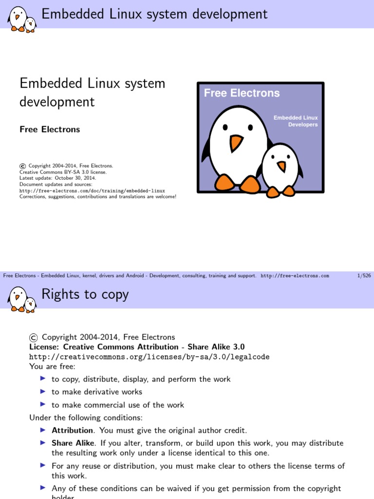 Embedded Linux Slides | PDF | Free Software | Linux