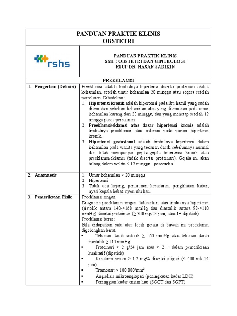 PANDUAN PRAKTIK KLINIS