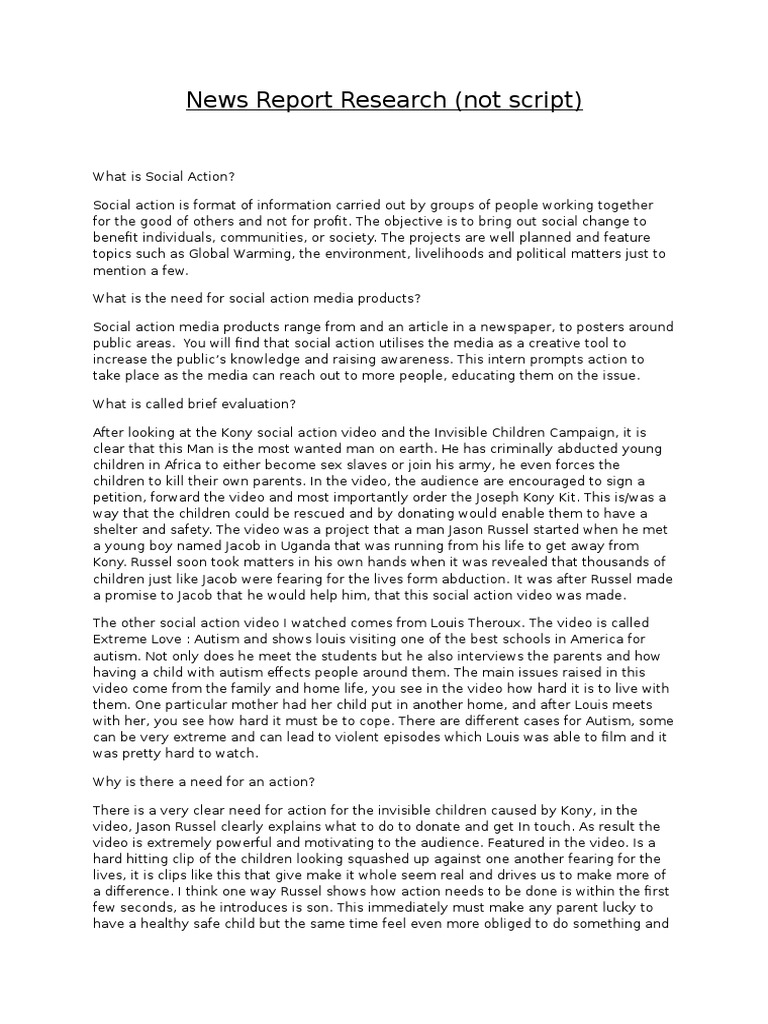 News Report Finished | PDF