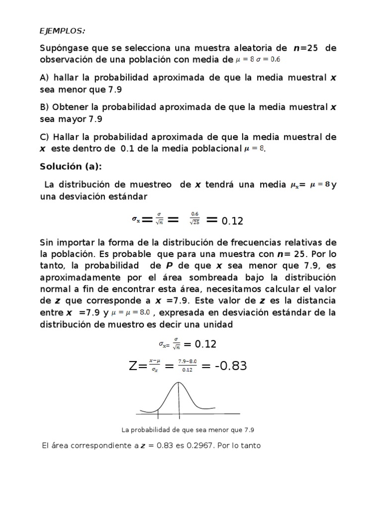 Media Muestral | PDF | Muestreo (Estadísticas) | Probabilidad