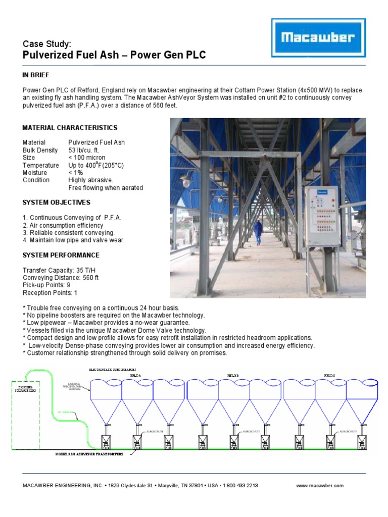 Pulverized Fuel Ash - Power Gen PLC: Case Study | PDF | Energy ...