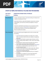 Financial Authority Matrix Template | PDF