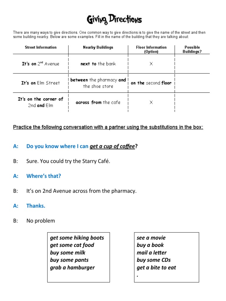 How to Give Directions Effectively | PDF