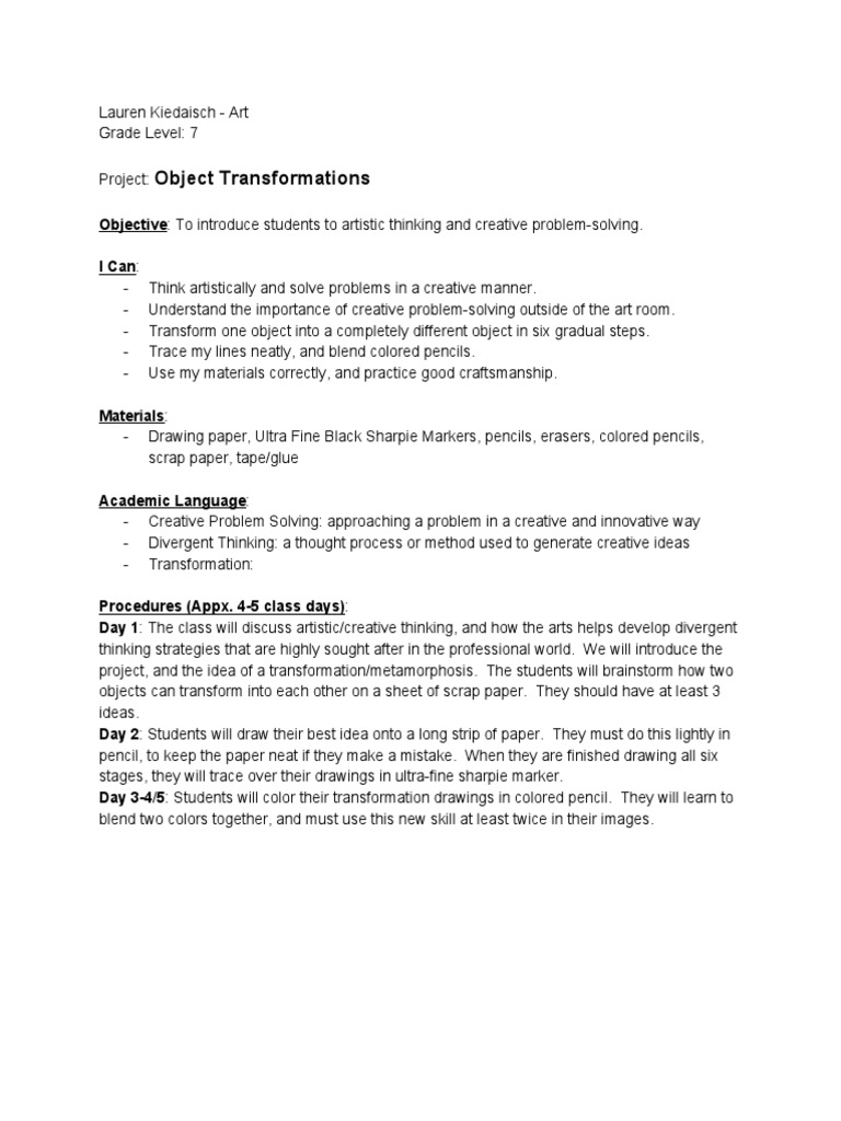 7 Objecttransformations | PDF