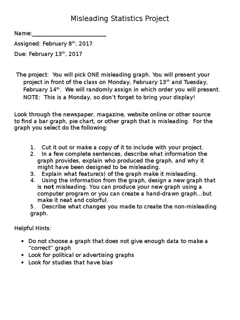 Spring 2017 Misleading Graph Project | PDF | Infographics | Cognition