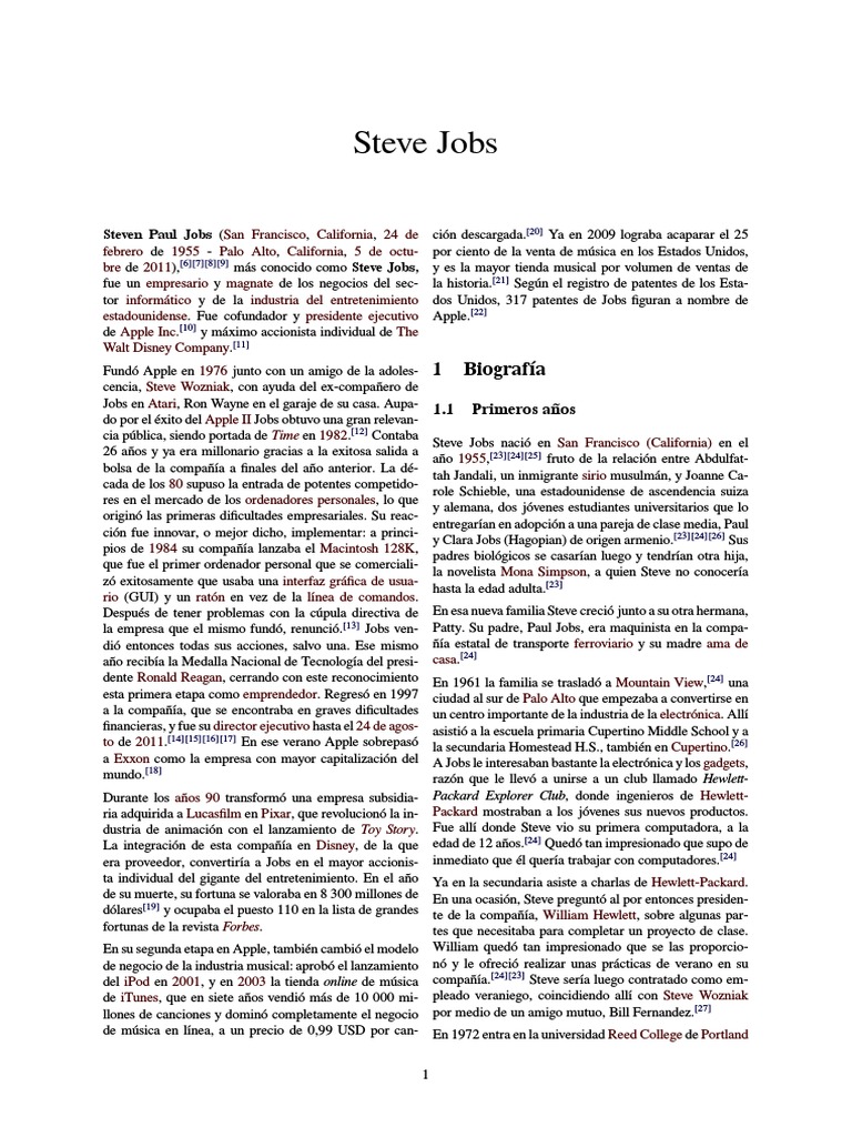 Steve Jobs | PDF | Steve Jobs | Apple Inc.