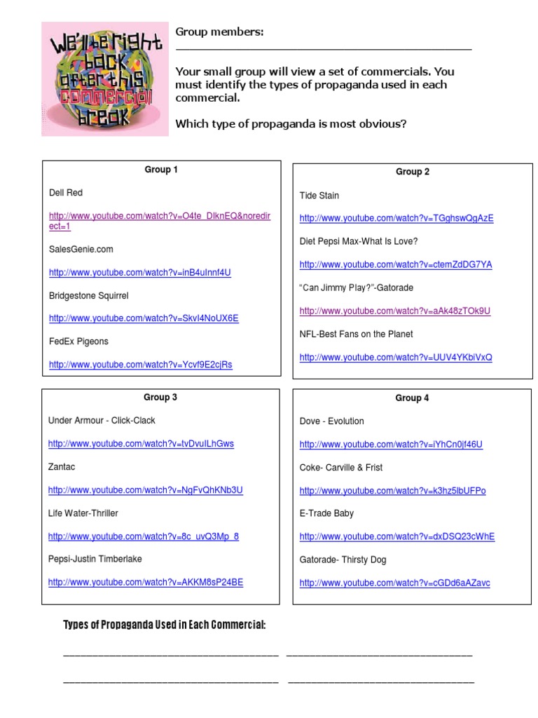Group Propaganda Project | PDF
