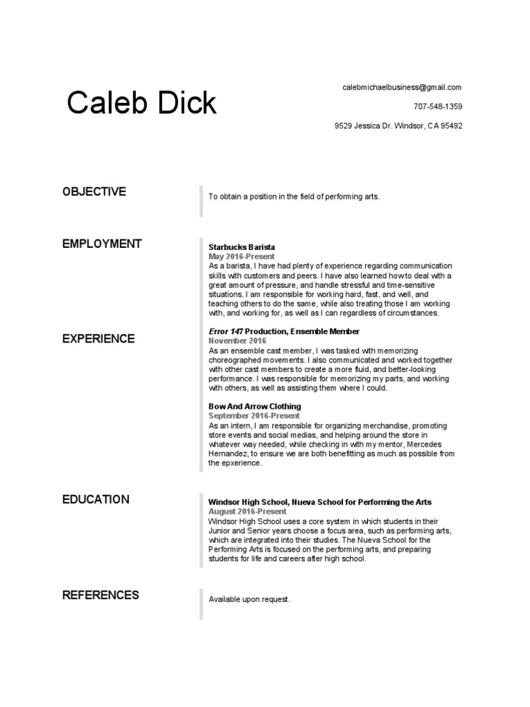 Dick Caleb Resume | PDF | Career & Growth