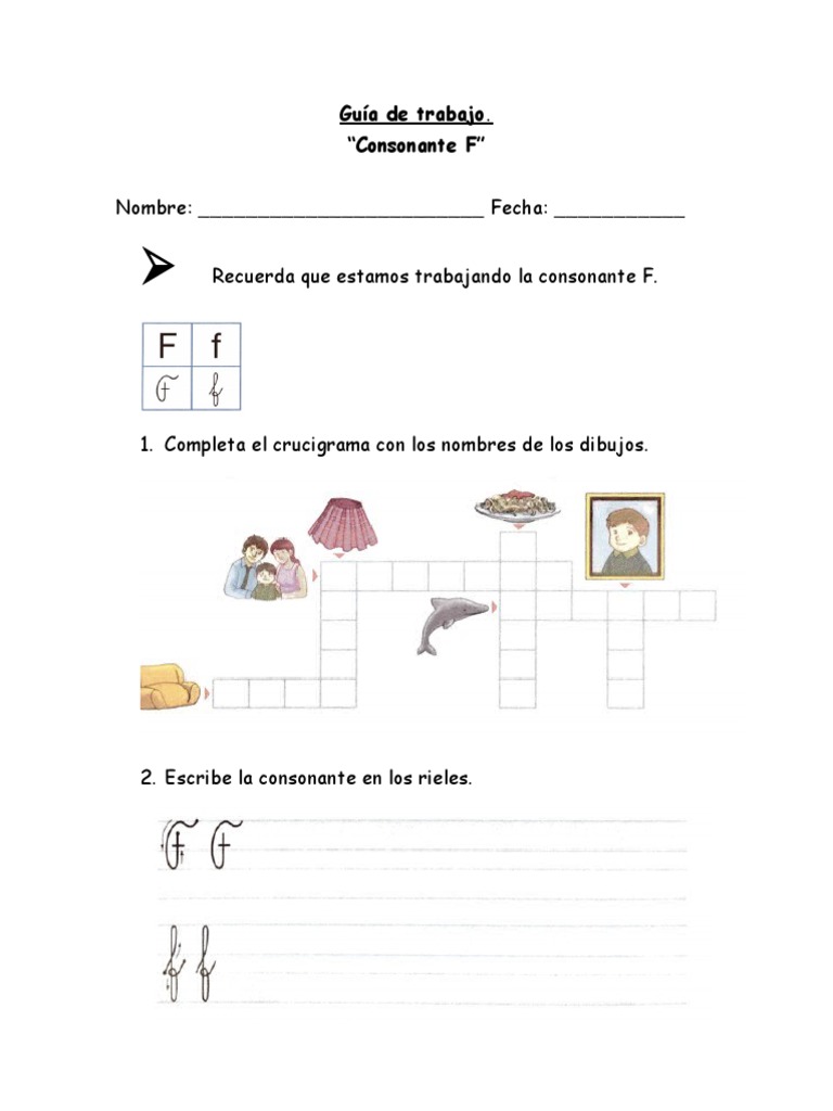 Guia Consonante F | PDF