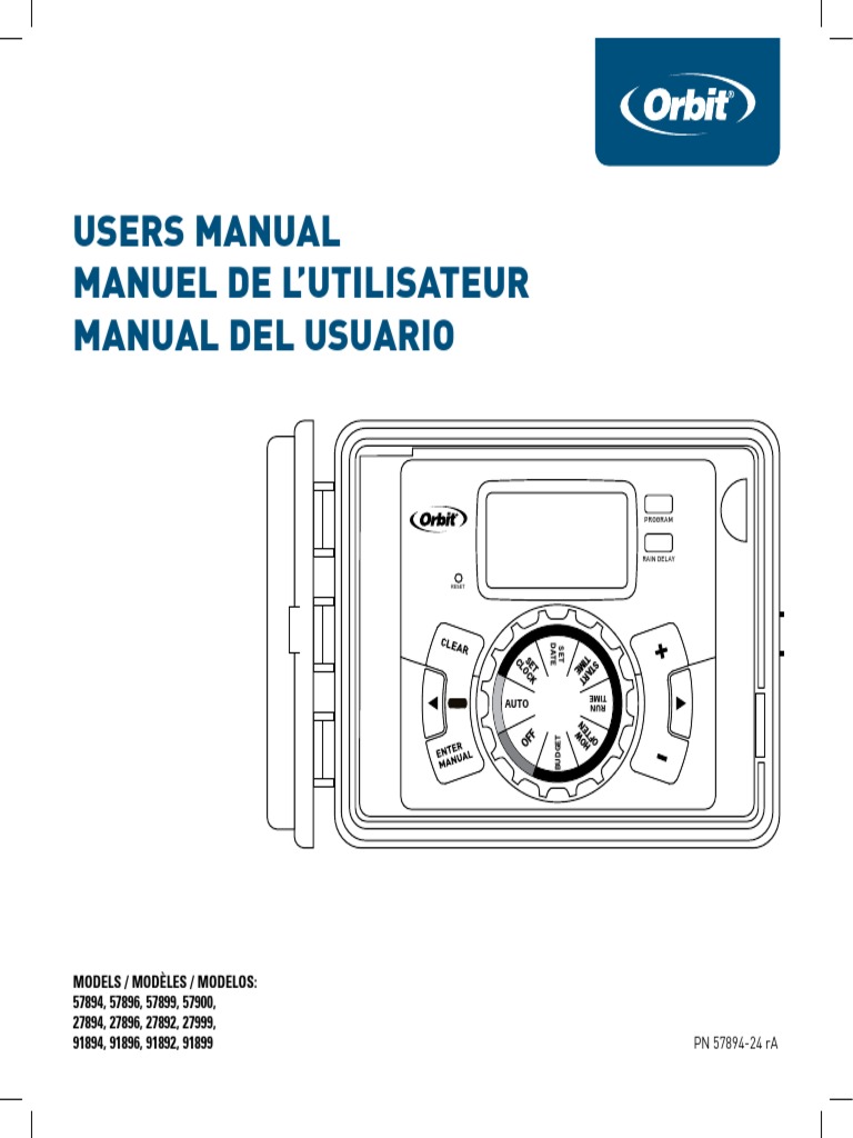 Manual Programador Exterior Swing Dial Orbit PDF | PDF | Electrical ...