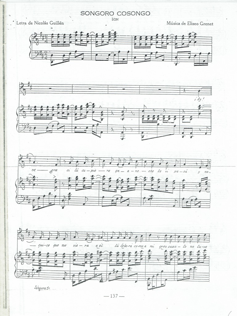 Songoro Cosongo (Grenet) | PDF