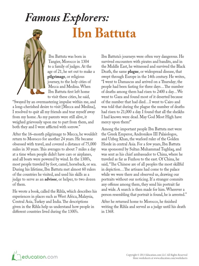 Famous Explorers:: Ibn Battuta