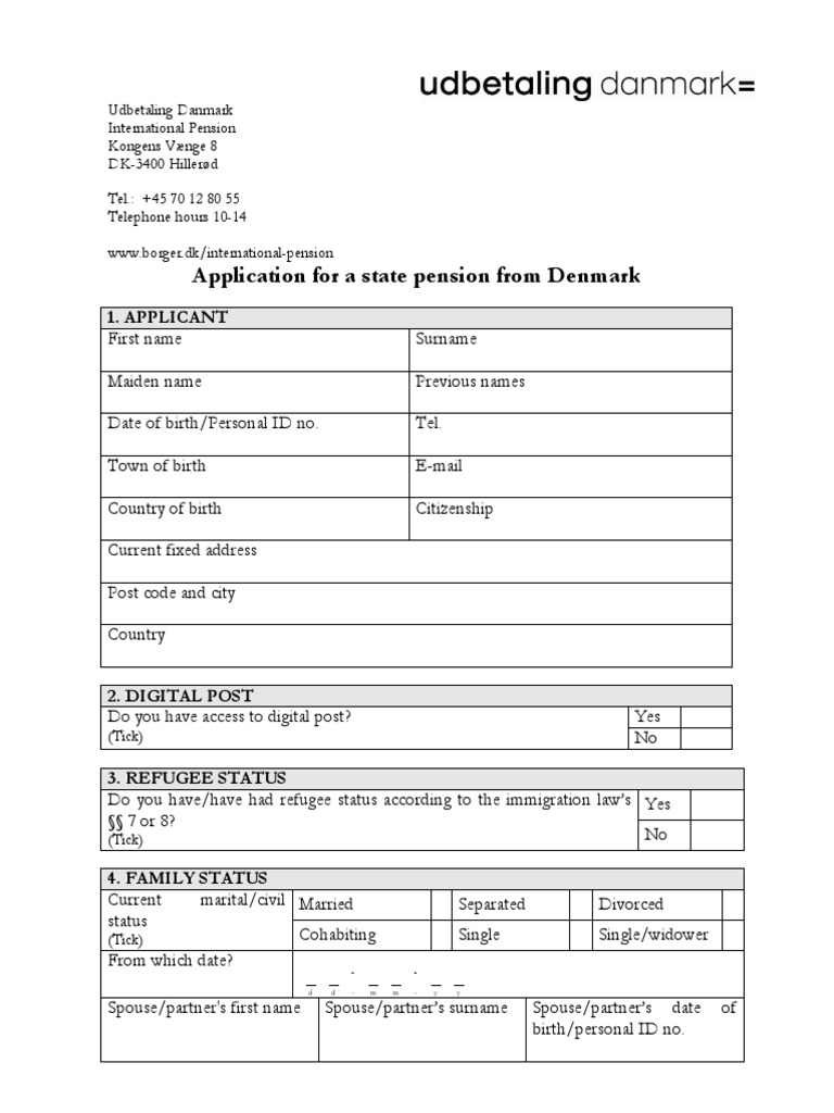 International-pension-application-statepension.pdf | Denmark | Marriage
