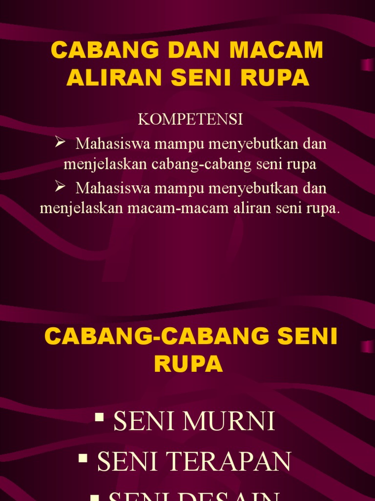 Cabang Dan Macam Aliran Seni Rupa | PDF Cabang Dan Macam Aliran Seni Rupa | PDF