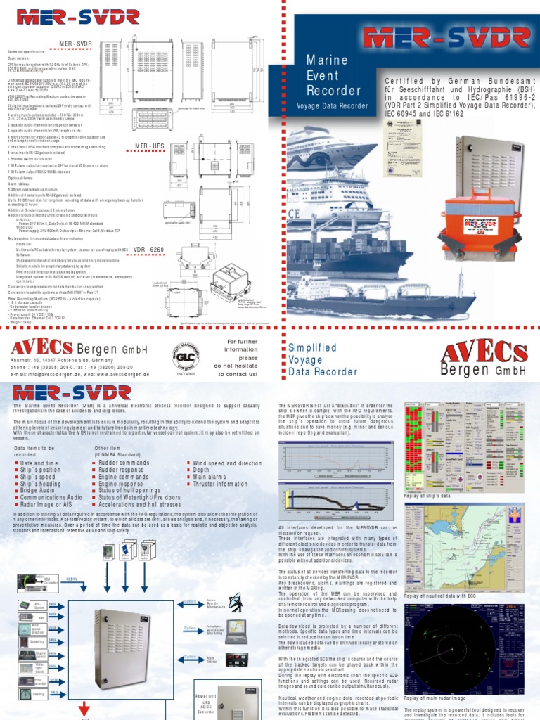 Marine Event Recorder: Bergen | PDF | Digital Technology | Electrical ...
