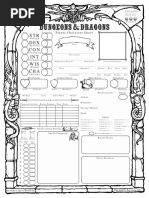 D&D 5E Rogue Character Sheet | PDF | Role Playing Games | Gaming