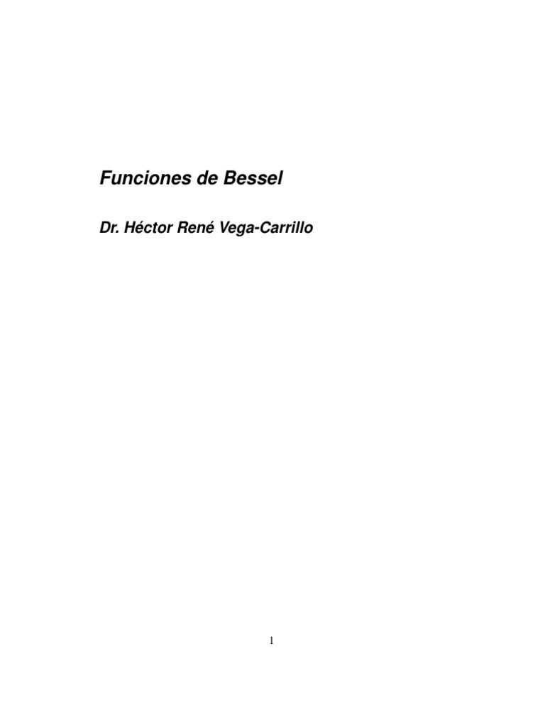 Funciones Esféricas de Bessel J0(x) | PDF