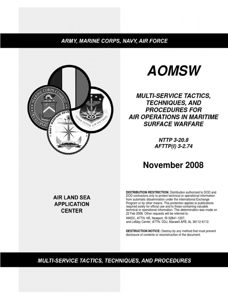 Restricted U.S. Military Multi-Service Air Operations in Maritime ...