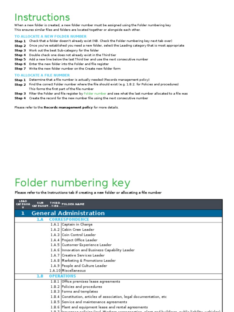 Folder and File Register.3 | PDF | Records Management | Employment