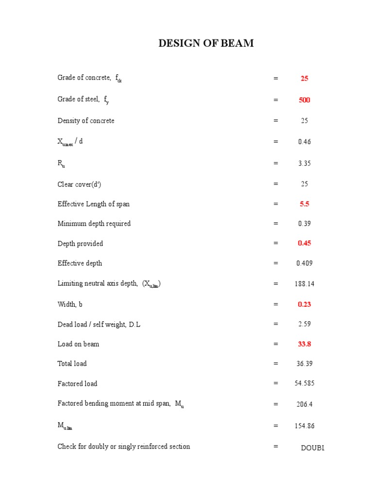 Beam Design (SSB) | PDF | Beam (Structure) | Bending