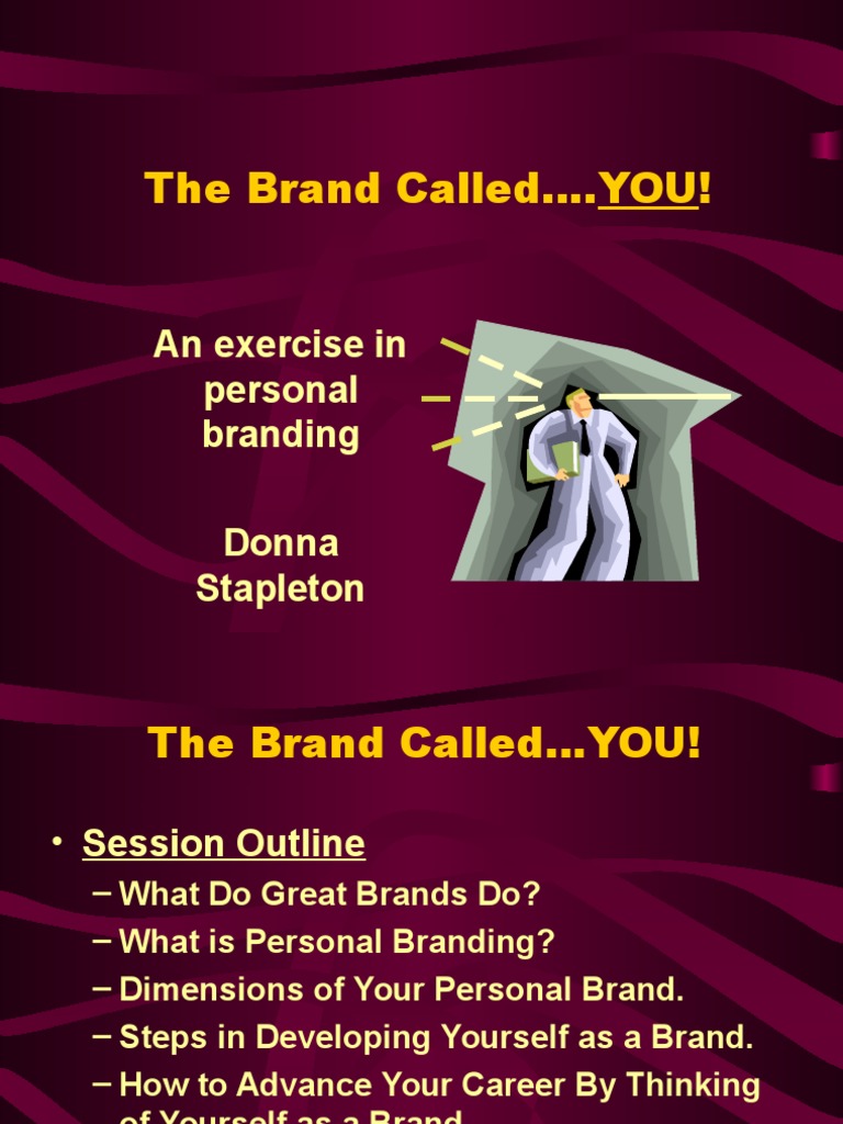 The Brand Called You | PDF | Personality Type | Brand