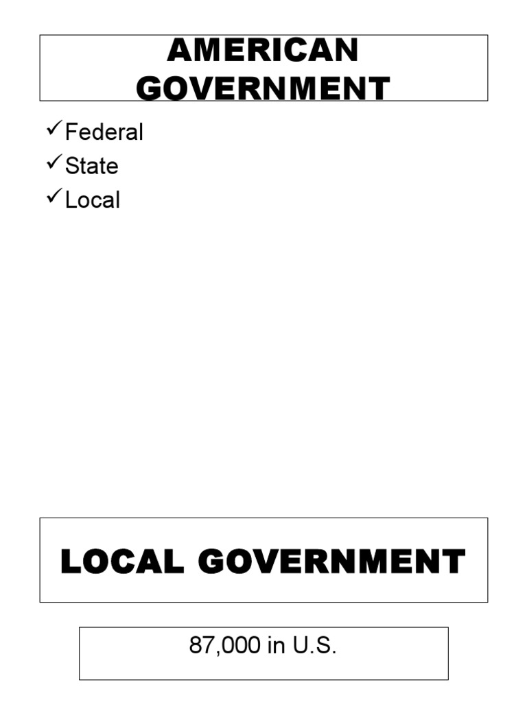 American Government: Federal State Local | PDF | Local Government | New ...
