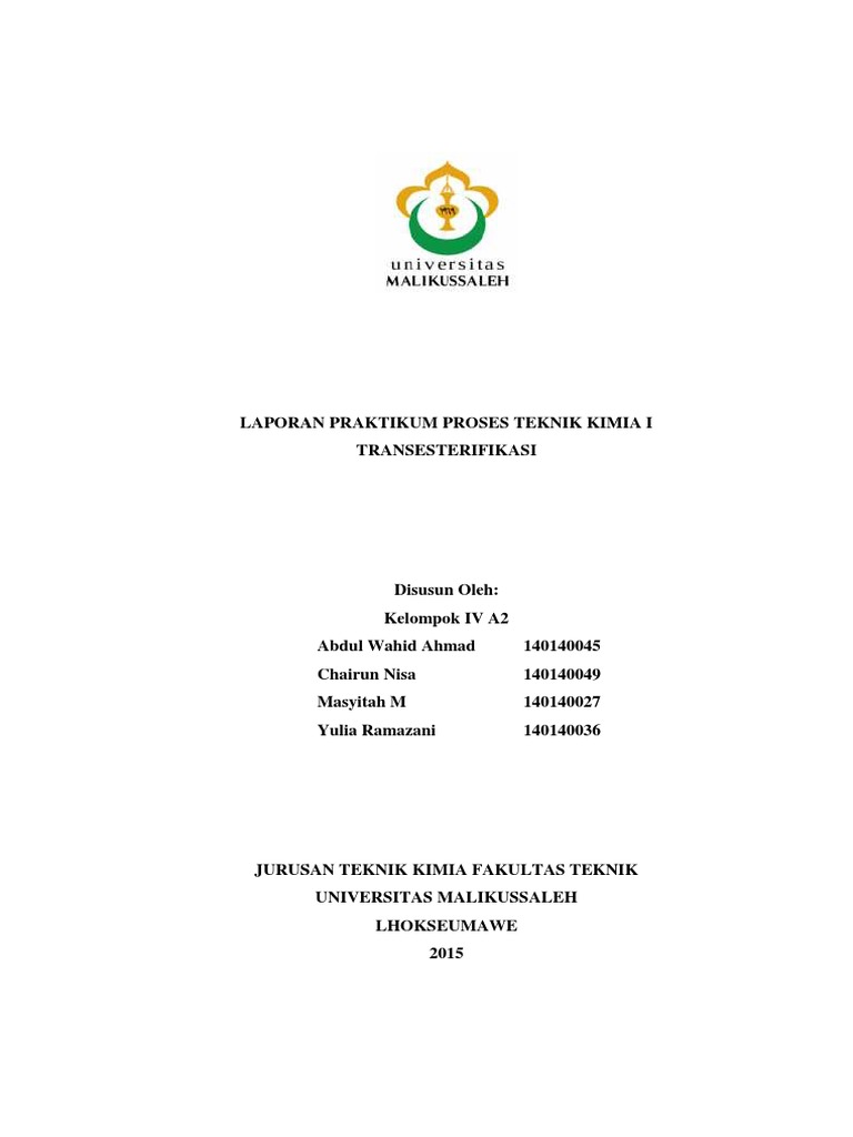 Transesterifikasi | PDF