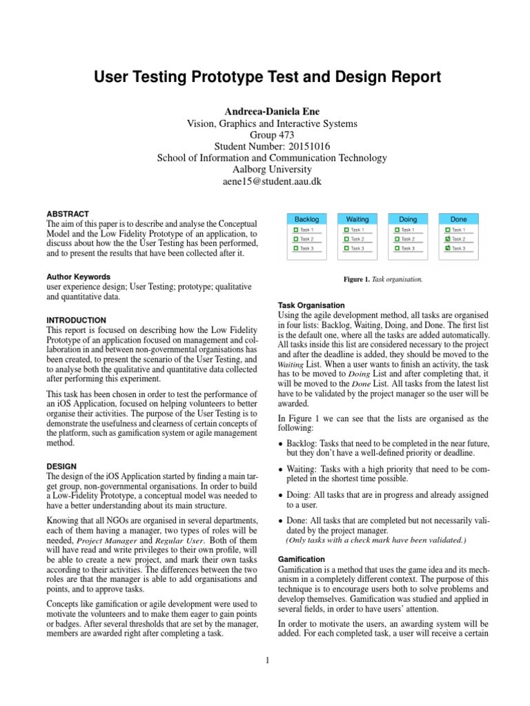 Prototype Testing Analysis Report | PDF | Quantitative Research ...