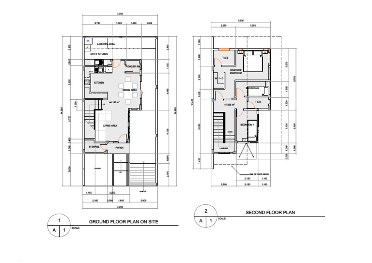 Floor Plans For Two Storey Residential | PDF | Tourist Attractions ...
