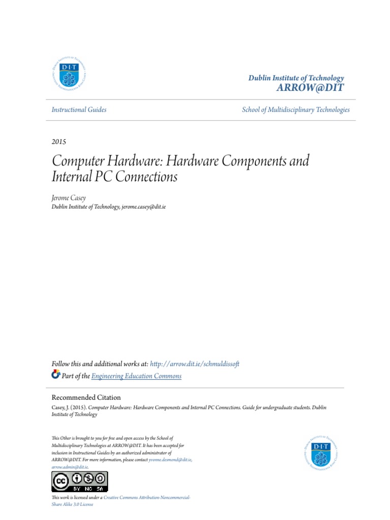 Computer Hardware - Hardware Components and Internal PC Connection ...