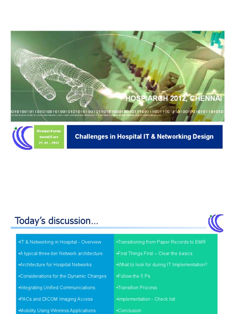 Challenges in Hospital IT & Networking Design - Niranjan - Invest2Care ...