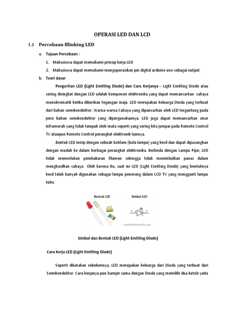 Operasi Led Dan LCD | PDF