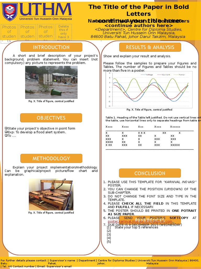Contoh Poster Karnival Inovasi.ppt | Graphic Design | Typography